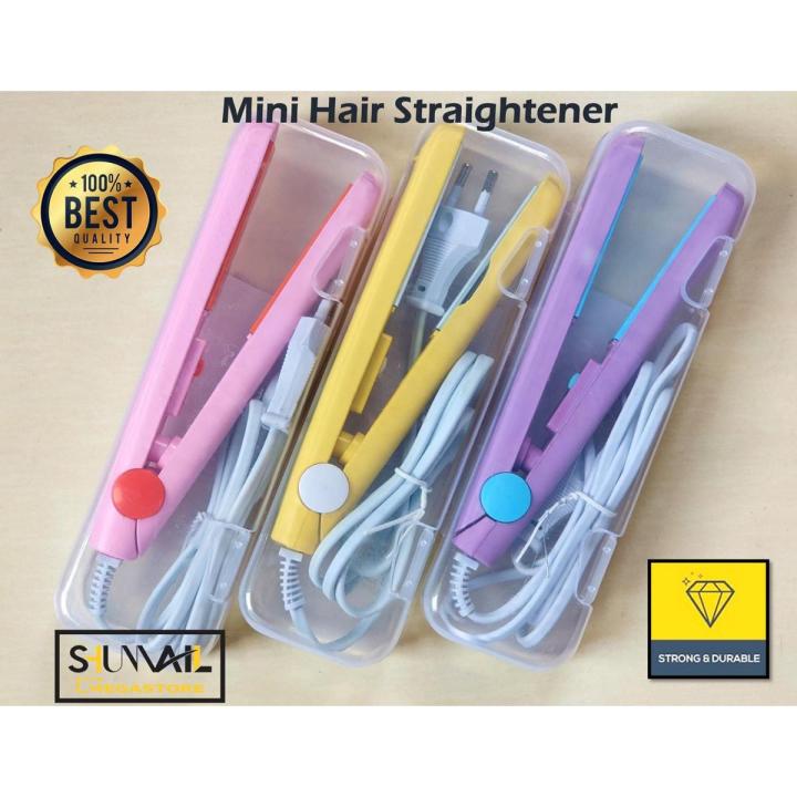 Mini Hair Straightener, Flat Iron Ceramic Plate Professional Mini Hair ...