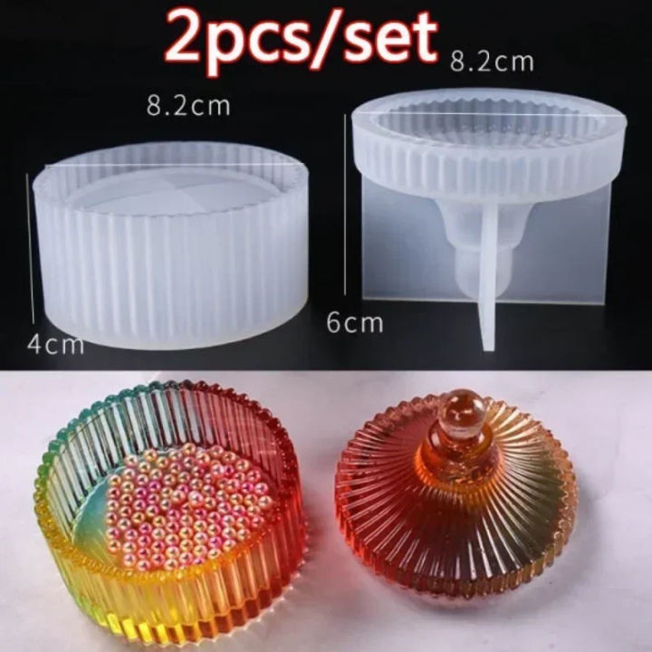 2pcs/set Silicone Mold Suitable for making candles and Glue dropping ...