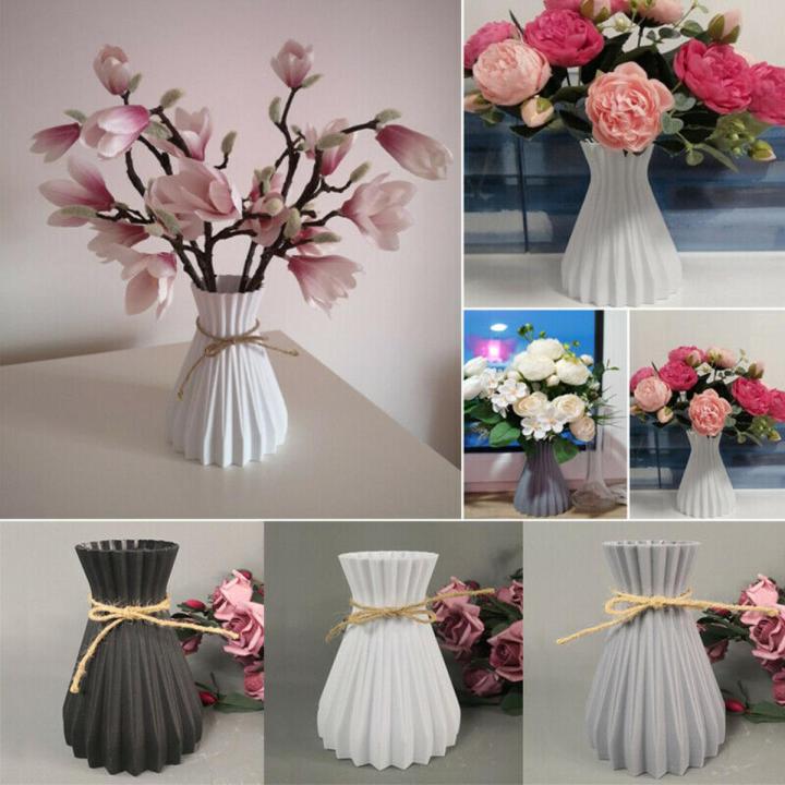 Plastic Vases Home Decoration Anti-ceramic Vases European Wedding ...