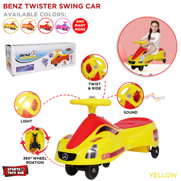 Benz Twister Wiggle Car For Kids Push Car For Toddlers, Flash Light ...