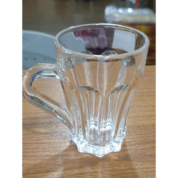 Set of 6 Mugs Spectra Style Tea Cups Clear Glass 210 ML | Daraz.pk