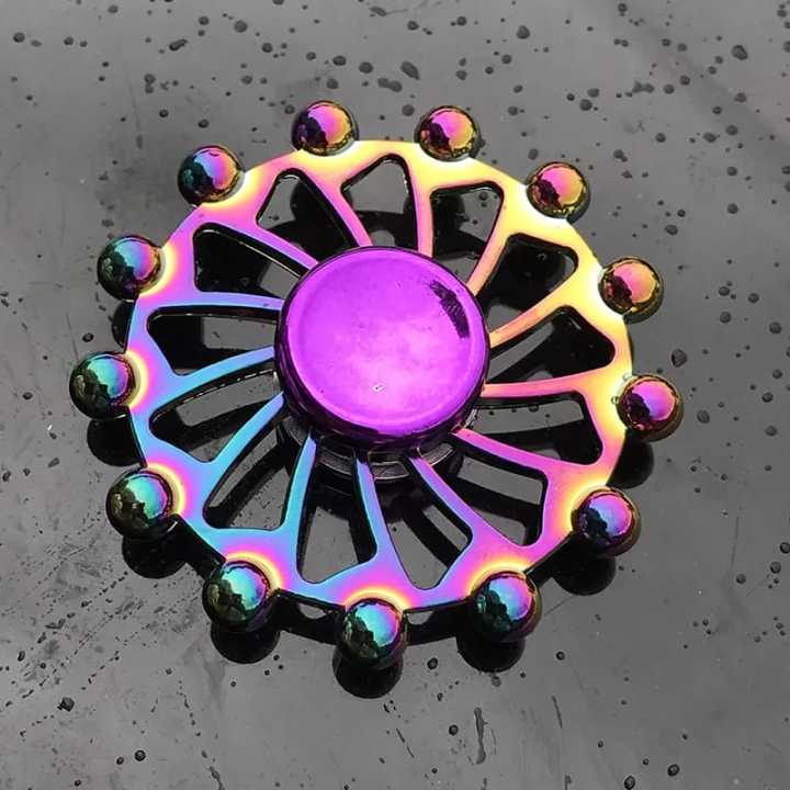 Colorful Rainbow High Speed Fidget Spinner | Daraz.pk