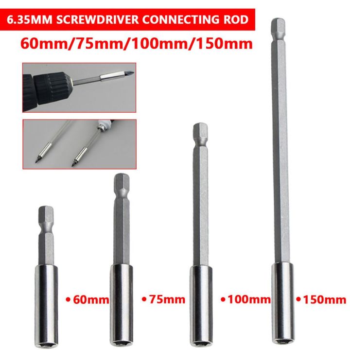 /4" Quick Release Extension For Screw Bit Power Tools Extender Rod ...