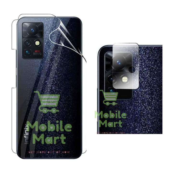 Infinix Zero X Pro Full Back Coverage Clear Hydrogel Flexible Soft Film ...