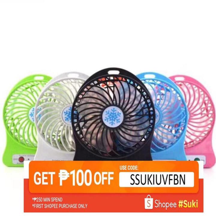 Effective cooling Mini USB Rechargeable Portable Cooling Desk Fan ...
