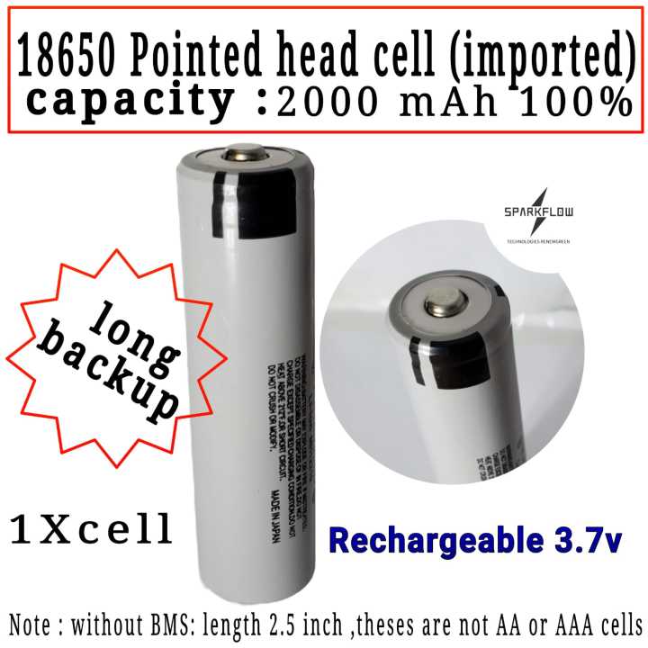 18650 Pointed head cells 18650 cap head cells 18650 pointed head ...