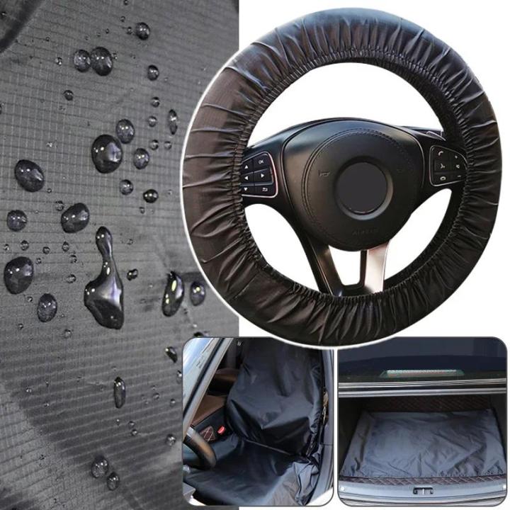 Universal Dust Proof Oil-proof Car Seat Protector Steering Wheel Cover ...