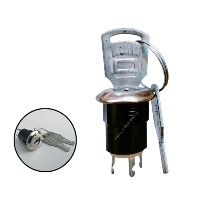 1/3 pcs Mini 12mm 3 PIN 2 Keys Stainless Steel Electronic Key Switch ...