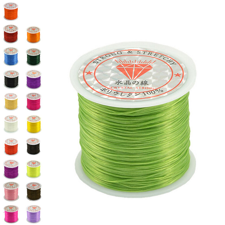 1 Roll 50M Strong Stretch Elastic Cord Wire Rope Bracelet Necklace ...