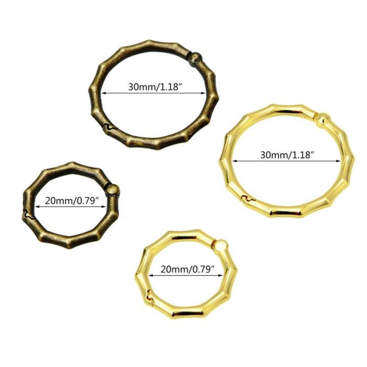 Vintage Binding Ring Hinged Book Binder Ring Loose Leaf Rings Key Metal ...