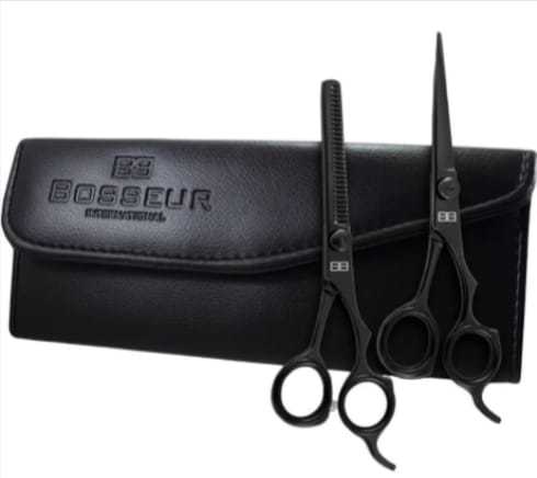 Phantom Black High Carbon Steel Scissors 6.5” with Travel Case ...