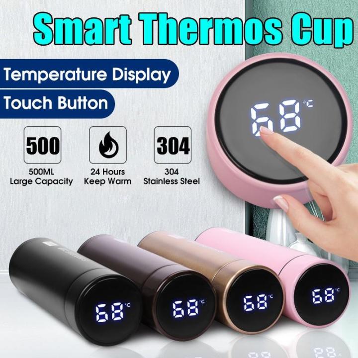 Led Temperature Water Bottle,LED smart stainless steel water Bottle ...