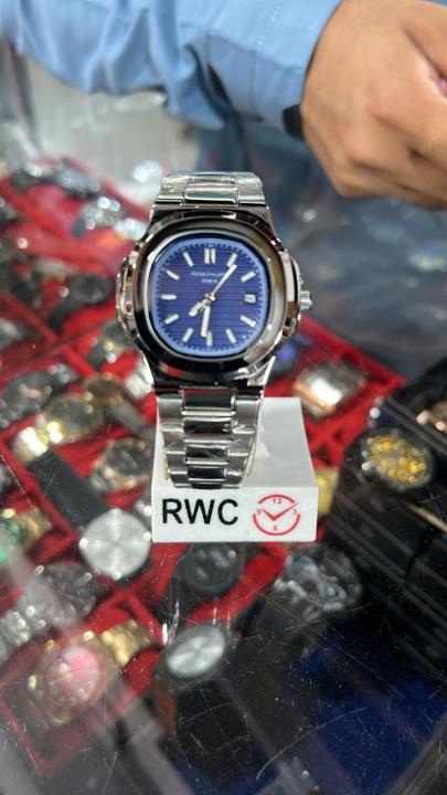 Patek Philippe Nautilus Homage Watch - Stainless Steel with Blue Dial ...