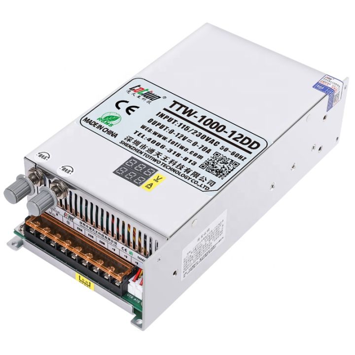 TTW-1000-12DD 1000W digital display switching power supply Adjustable ... TTW-1000-12DD 1000W digital display switching power supply Adjustable ...