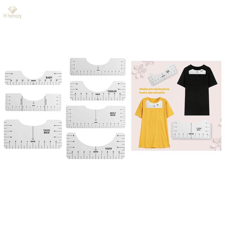 Ruler Guide, T Shirt Rulers to Center, Alignment Ruler for Applying or ...