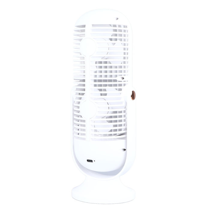 Table Tower Fan Portable USB Plug In 5 Gears Quiet Brushless Motor ...
