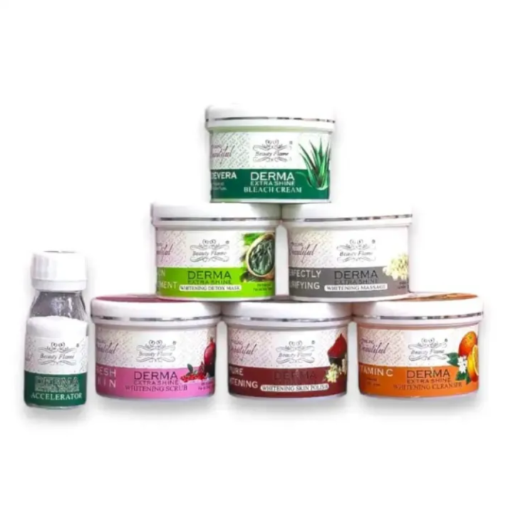 Derma Extra Shine 6 Steps Complete Whitening Fruity Facial Kit | Daraz.pk