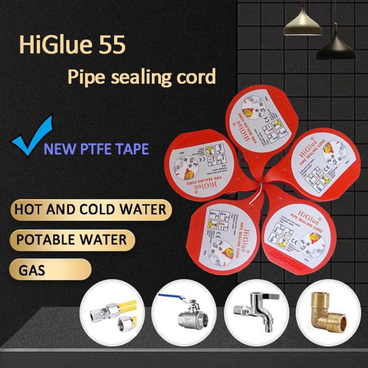 HiGlue 55 Thread Sealing String Line New PTFE Tape For Pump, Valve And ...