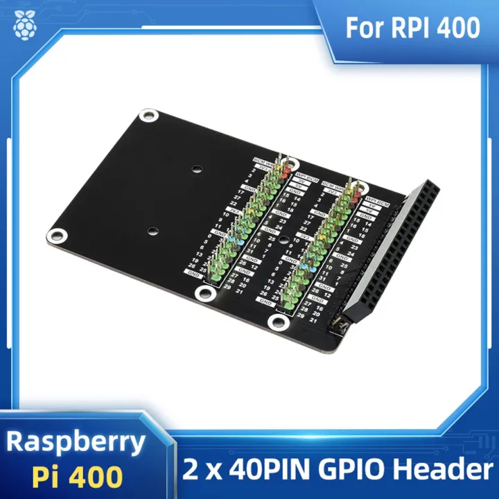 Raspberry Pi 400 GPIO Header Adapter 2 x 40PIN Color-Coded Header ...