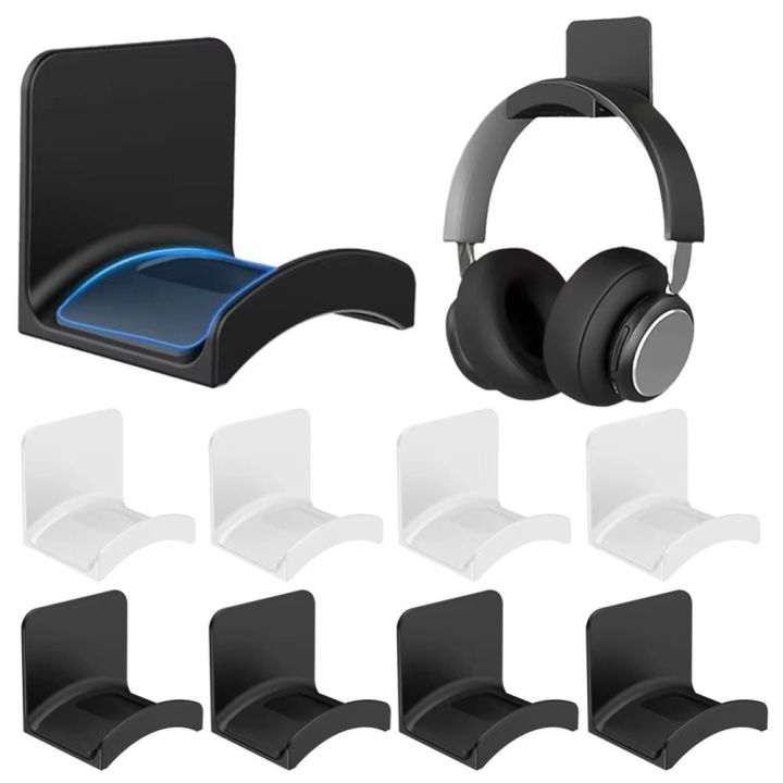 Universal Adhensive Headphone Stand Wall-mounted Space Saving Headphone ...