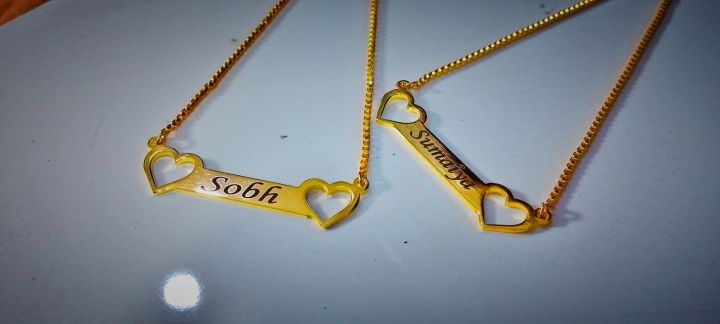 Customized Locket With Name Engraving Beautiful New Design | Daraz.pk