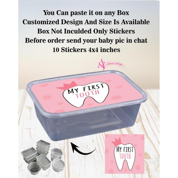 My First Tooth Stickers Customized Sticker | Daraz.pk