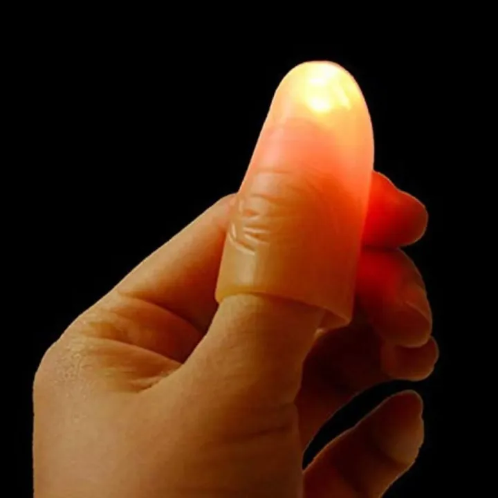 NEW Luminous Magic Thumb Light Colorful Fake Thumbs LED Interactive ...