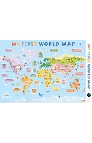 My First World Map CHART | Daraz.pk