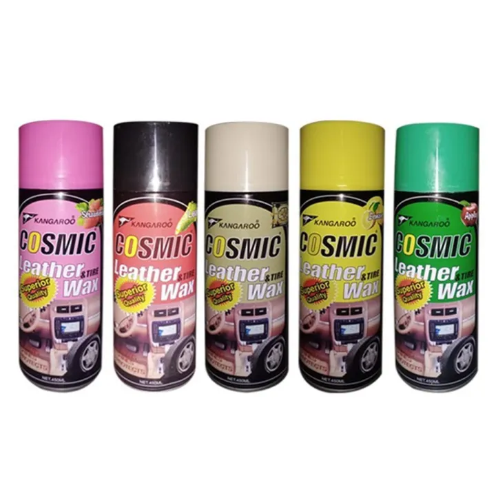 Cosmic Dashboard Polish Leather & Tyre Wax 450ml - Mix Fragrance Pack ...