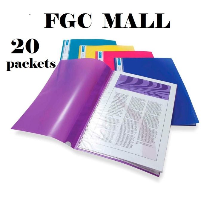 Pocket File ( 20 pockets )Clear Book Pocket | Pocket Display Book |File ...