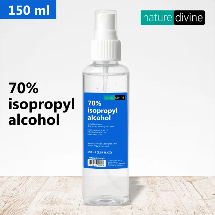 Nature Divine 70% Isopropyl Alcohol, IPA Rubbing Alcohol, Hand Rub ...