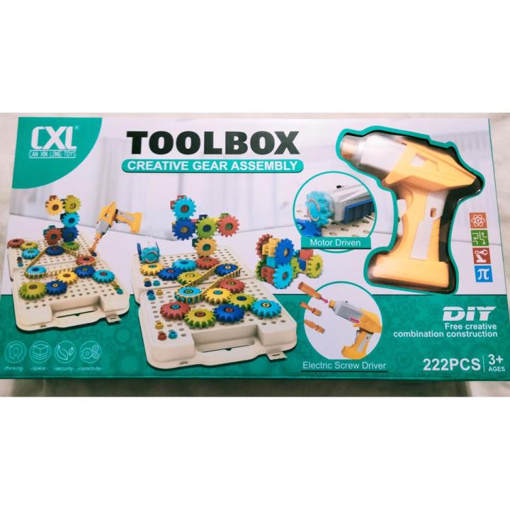 TOOLBOX-CREATIVE GEAR ASSEMBLY KIT-222 PCS. | Daraz.pk