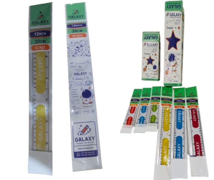 12 Pcs Box Premium Ruler Scale – Durable, Accurate & Easy-to-Read ...