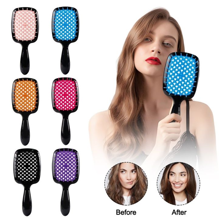 Professional Anti-static Air Cushion Comb Grid Mesh Plastic Hair Comb ...