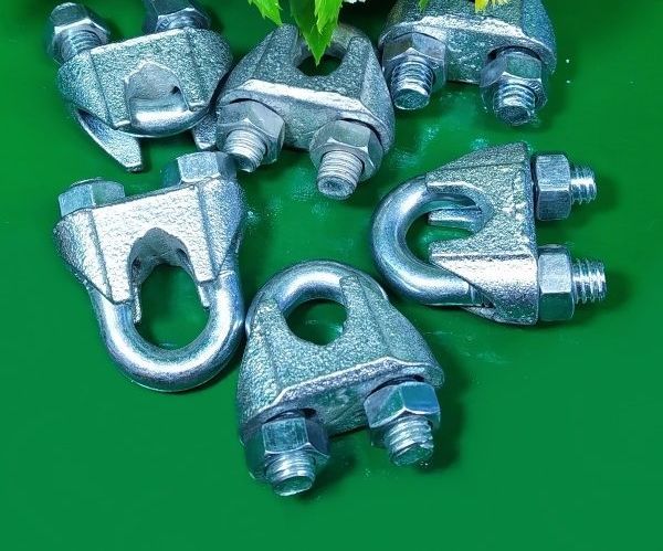 Pack of 4pcs No#5 U Shape wire rope clips u clip steel rope fastener ...