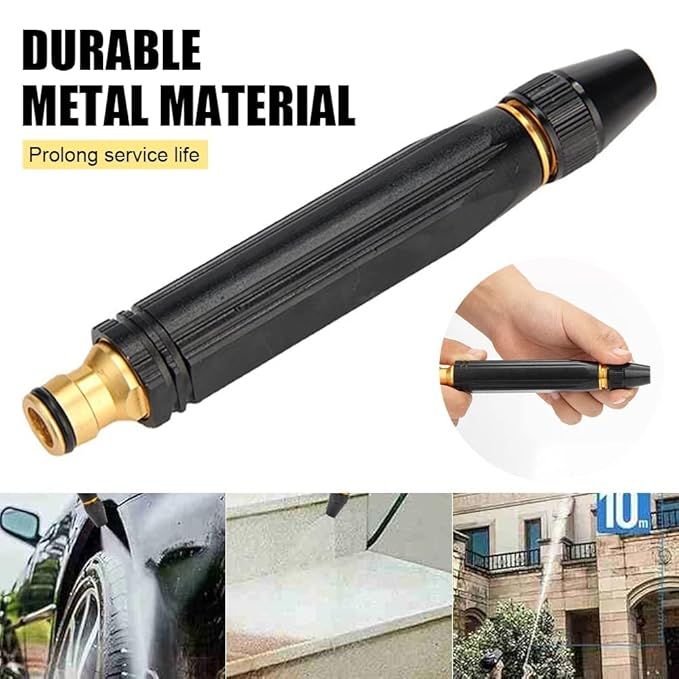 Adjustable Function Water Gun Hose Nozzle Metal Water Spray Washer Gunn ...