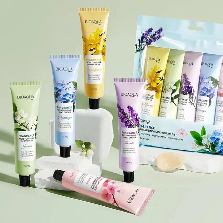 BIOAQUA Pack of 5 Fragrance Moisturizing Hand Cream Set | Daraz.pk