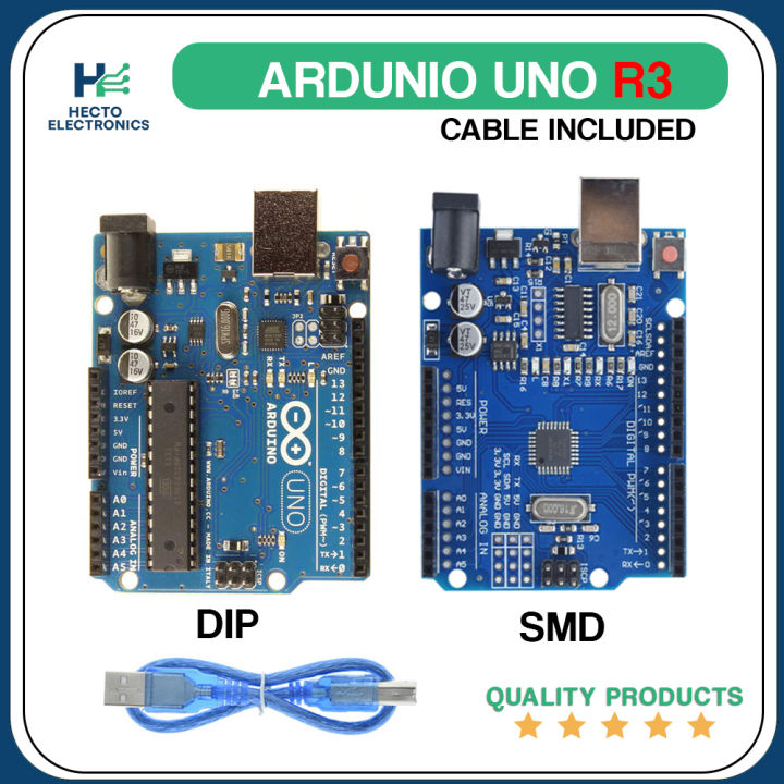 ARDUINO UNO R3 With Cable | Ardunio uno r3 smd | Ardunio | Ardunio ...