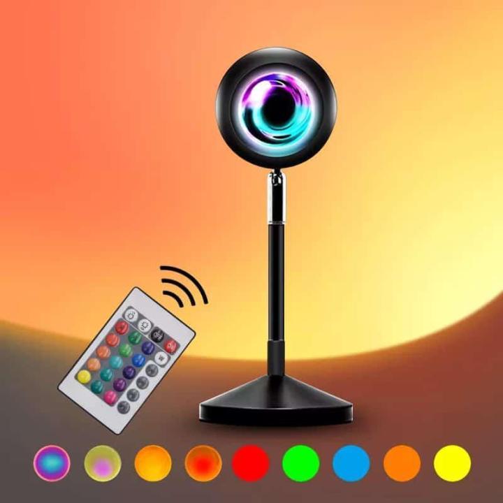Remote Control RGB Sunset Lamp 16 Colors ||Sunset Lamp || Sunset Lamp ...