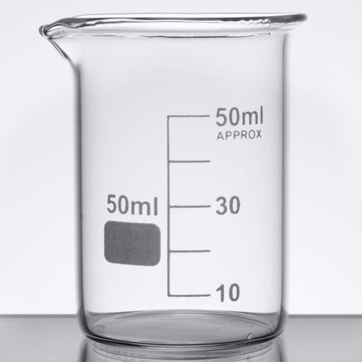 (06 Pcs) 50ml Glass Beakers set borosilicate Glass | Daraz.pk