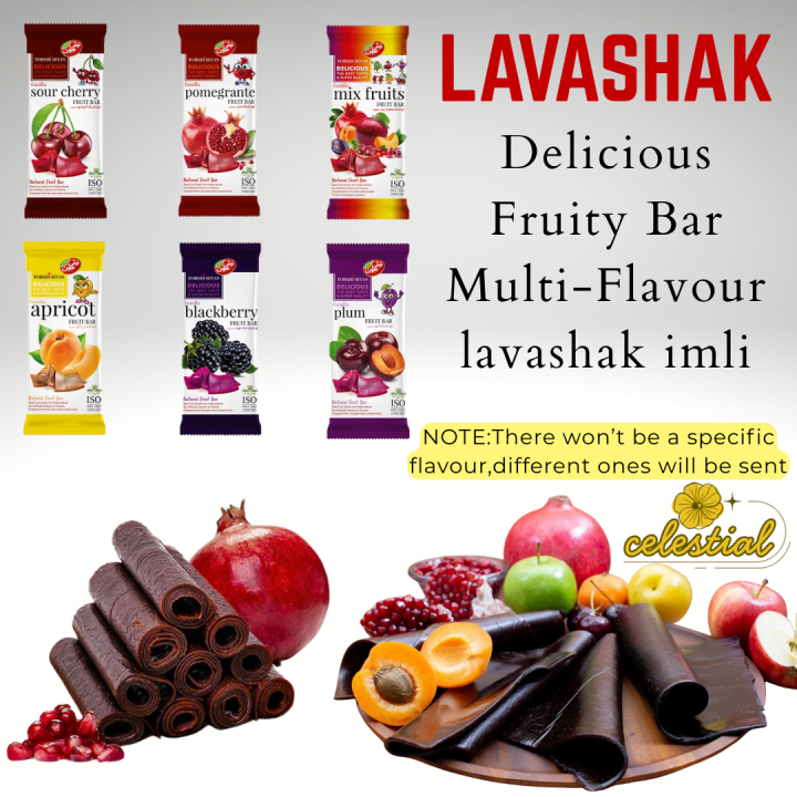 Lavashak Fruit Leather Sheet Roll imli Sour Cherry, Pomegranate and ...