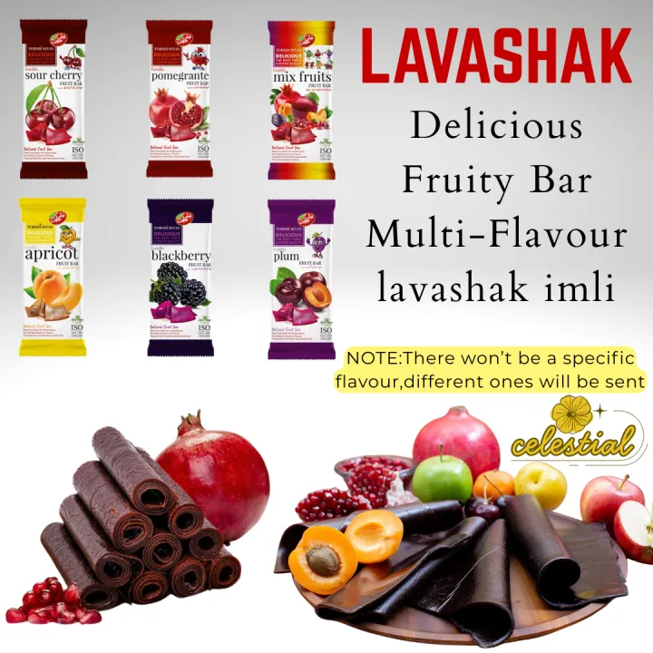 Lavashak Fruit Leather Sheet Roll imli Sour Cherry, Pomegranate and ...