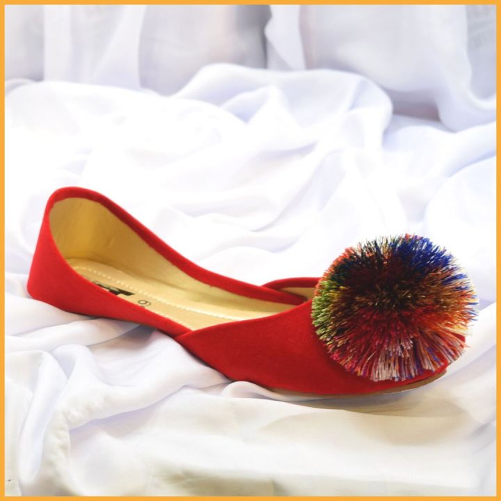 Women Red Khussa Elegant design KH0529 | Daraz.pk