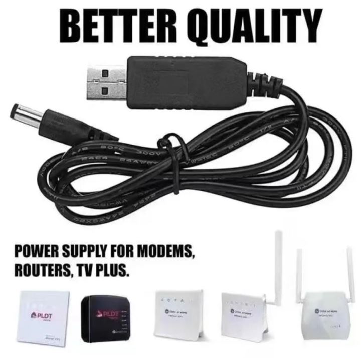 High Quality Wireless Routers Power Cable 5V to 9V/12V USB Boost Cable ...