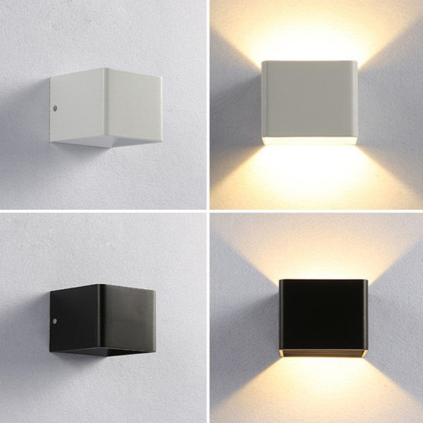 Modern Aluminum Square LED Wall Light | Daraz.pk