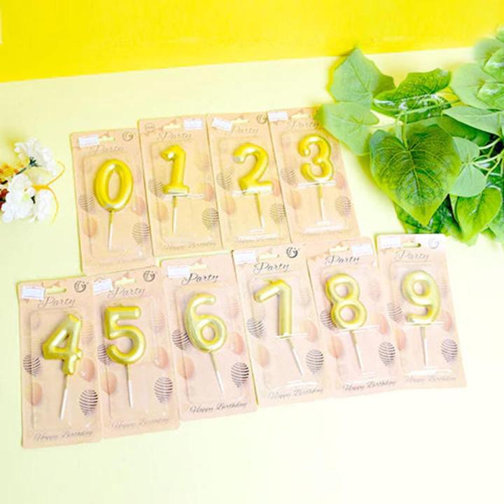 Birthday Colorful Number Candle- Birthday Number Candles- Candle | Daraz.pk