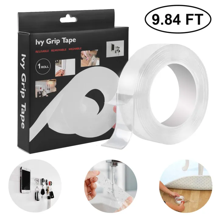 Ivy Grip Tape - Water Resistant Double Sided Transparent Multipurpose ...