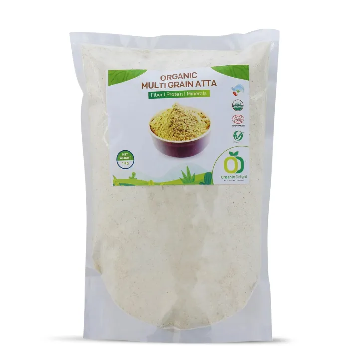 Organic Delight Natural Multi Grain Atta / Flour Atta with Fibers ...