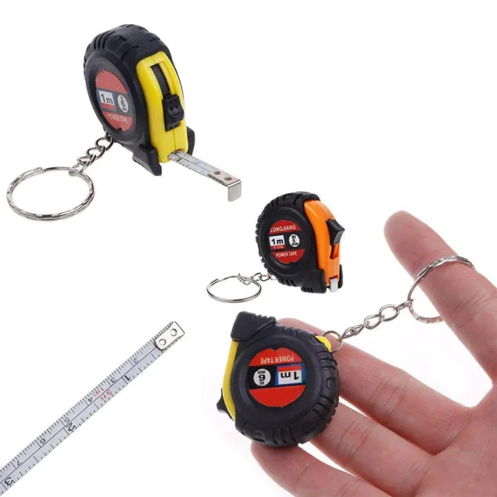 ( N.P.I ) Retractable Ruler Tape Measure key Shain Mini Pocket Size ...