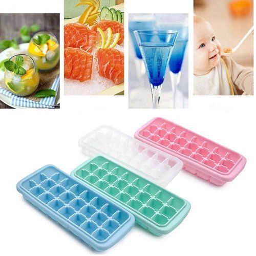 Silicone Ice Tray 24 Grids Ice Cube Maker Drink Tray Cube Chocolate ...